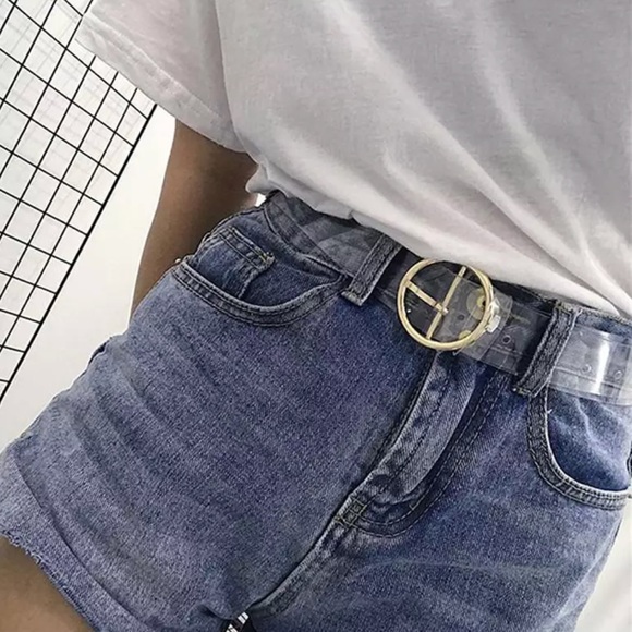 Accessories | New Gold Transparent Circle Belt Buckle | Poshmark